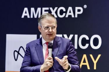 México buscará mantener ventaja arancelaria en T-MEC: Ebrard